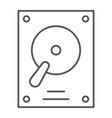 Hard Disk Flat Icon Hardware And Hdd Royalty Free Vector