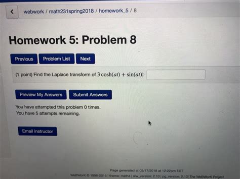 Solved Webwork Math231spring2018 Homework 410 Homework 4