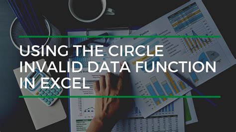 Using The Circle Invalid Data Function In Excel Youtube