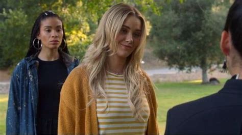 Vince Yellow Striped Short Sleeve Tee Worn By Karolina Dean Virginia