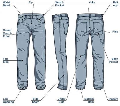 Different Parts Of Pant With Picture