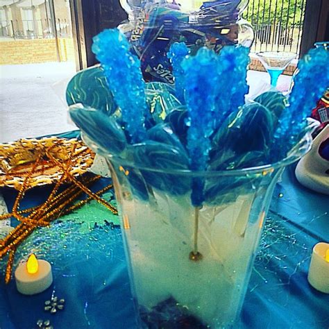 Mix Rick Candy With Lollipops On A Bed Of Snow Lollipop Decor Monster