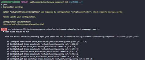 Getting Validation Error Module Setupjestts In The