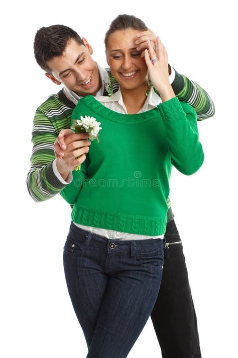 Pares Jovenes Felices Foto De Archivo Imagen De Retrato