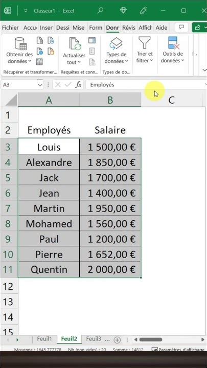 Trier Des Données Exceltips Excel Shorts Youtube