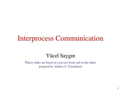 Ppt Interprocess Communication Powerpoint Presentation Free Download