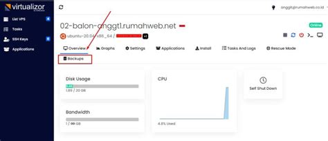 Cara Backup Dan Restore Vps Kvm Dari Virtualizor Rumahweb