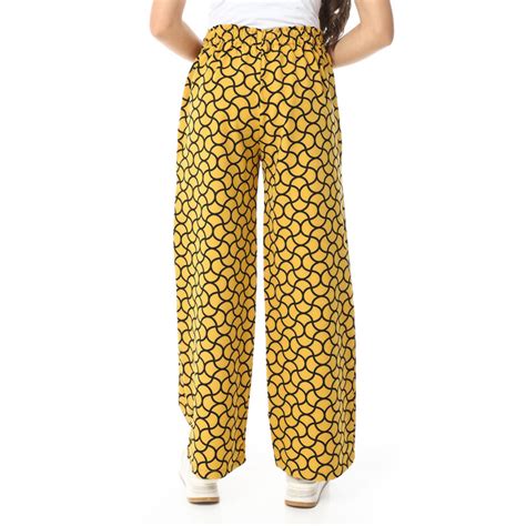 Mesh Printed Pant Mustarida Tight Stitch