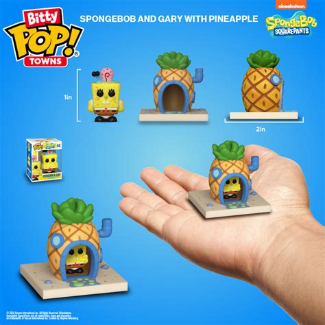Bitty Pop Towns Spongebob And Pineapple House Funko