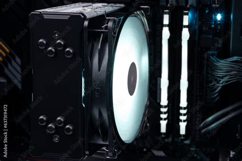 Computer Fan Ddr4 Modern Case Cooling System Air Cooled Gaming Pc