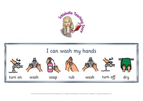 I Can Wash My Hands Sequence Support Teaching Resources