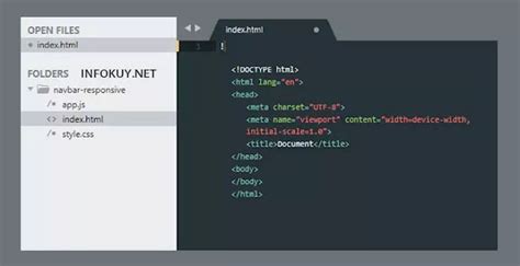 Cara Membuat Navbar Responsive Dengan Html Css Dan Javascript Infokuy