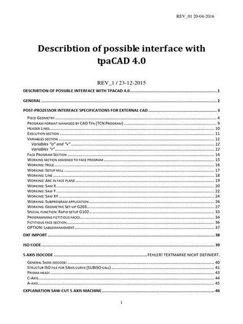 Format4 Tpacad 4 0 Code Definition Rev2 14 12 2016 Pdf Cartesian
