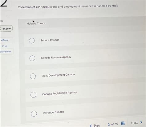 Solved Collection Of Cpp Deductions And Employment Insurance