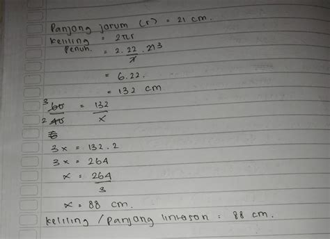Jarum Detik Pada Jam Dinding Memiliki Panjang 21 C