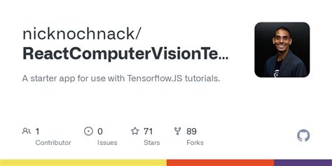 Github Nicknochnack Reactcomputervisiontemplate A Starter App For Use With Tensorflow Js