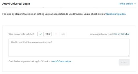Edit On Github Link Broken · Issue 7865 · Auth0docs · Github