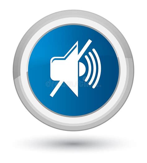 Mute Volume Icon Prime Blue Round Button Stock Illustration Illustration Of Silent Icon