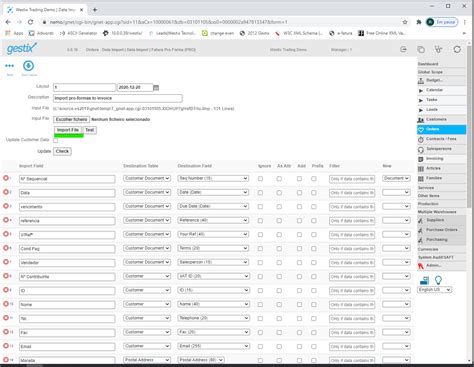 Invoices From CSV File Gestix Business Management Software
