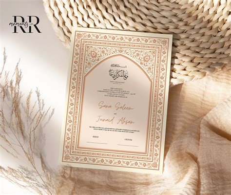 Nikah Contract Template