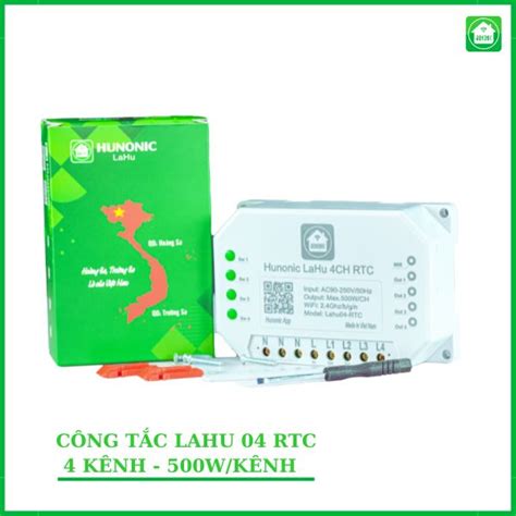 Công Tắc Thông Minh Lahu 04 Rtc Tích Hợp Ic Thời Gian Thực Hunonic Miền Nam