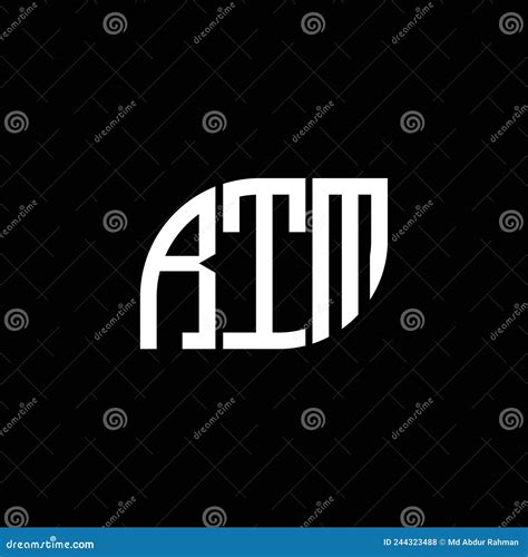 Rtm Letter Logo Design On Black Background Rtm Creative Initials