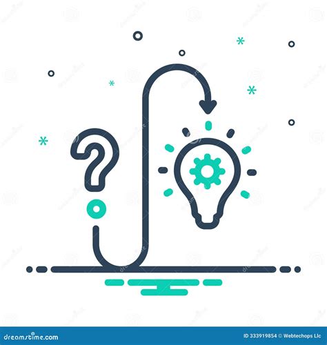 Mix Icon For Problem Solving Problem And Complex Stock Vector
