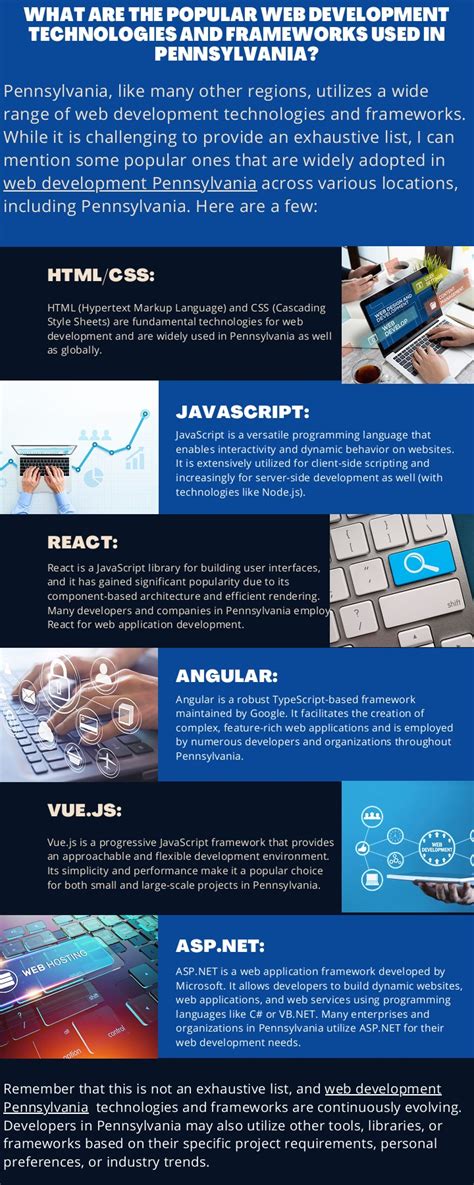 What Are The Popular Web Development Technologies And Frameworks Used