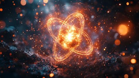 Atom Splitting Process Nuclear Fission Chain Reaction Highenergy