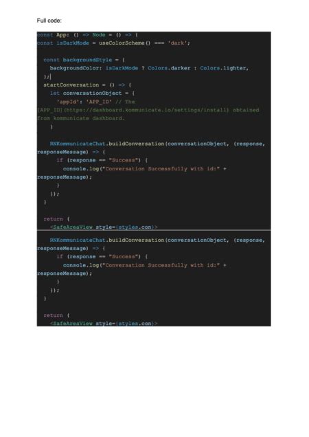 React Chatbot How To Add Chatbot To React Native Kommunicate