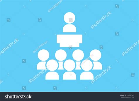 Lecture Hall Icon Vector Eps 10 Stock Vector Royalty Free 574797307 Shutterstock