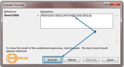 Hướng Dẫn Dử Dụng Evaluate Formula để Kiểm Tra Công Thức Trong Excel Thủ Thuật Excel