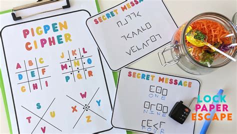 Pigpen Cipher Fun For Diy Escape Rooms Lock Paper Escape Pigpen Cipher Fun For Diy Escape Rooms Lock Paper Escape