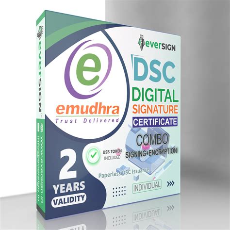 Xtratrust Class 3 Combo Dsc Digital Signature Certificate Encryption Individual For 2