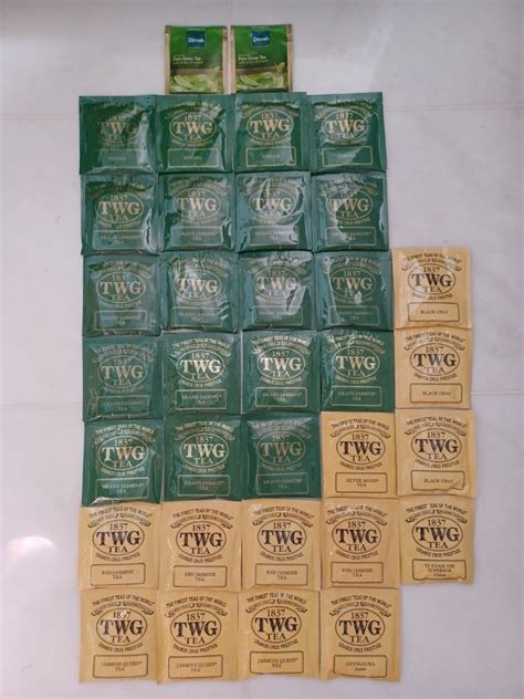 New Twg Chinese Sencha Green Teas 75c Each 2 Dilmah Premium Pure Green Yea Sachets Food