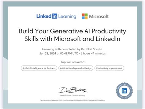 Ai Ml Linkedin Microsoft Dr Niket Shastri