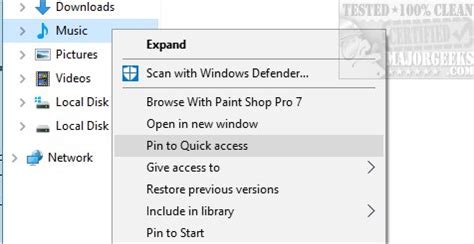 Disable Quick Access Recent Files Favorite Folders And Other File Explorer Tips MajorGeeks