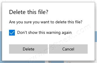 Disable Or Enable Delete Confirmation For Photos App In Windows 10