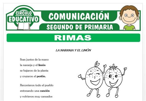Rimas Para Segundo De Primaria Fichas Gratis