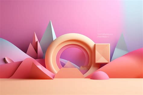 Premium Photo Creative Abstract Minimal Background Composition With Realistic 3d Objects