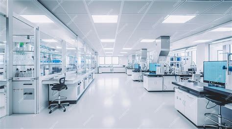 Una Foto Que Muestra El Diseño Limpio Y Organizado De Un Laboratorio O