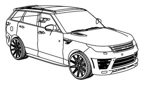 Car Coloring Pages Range Rover