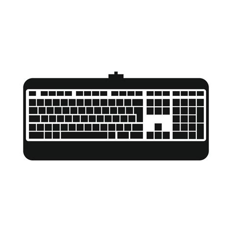 Computer Keyboard Icon Simple Style 14074591 Vector Art At Vecteezy