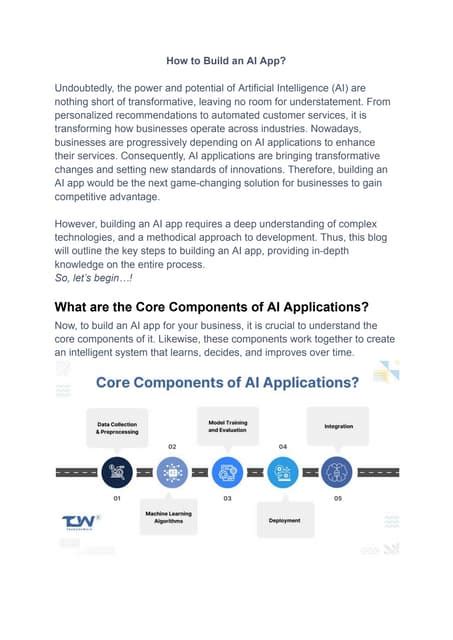 How To Build An Ai App Thecodeworkpdf Technology Industry Industries
