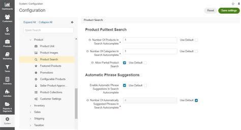 Configure Global Settings For Product Search Orocommerce Orocrm And Oroplatform Documentation