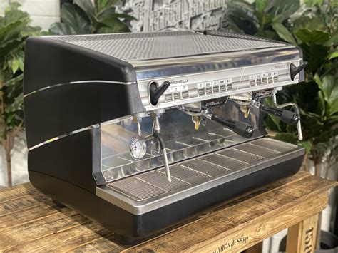 Nuova Simonelli Appia Ii 2 Group Black Espresso Coffee Machine Used