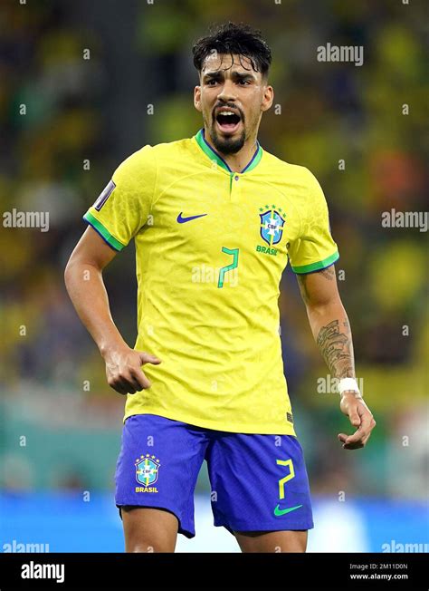 Brazils Lucas Paqueta In Action During The Fifa World Cup Quarter