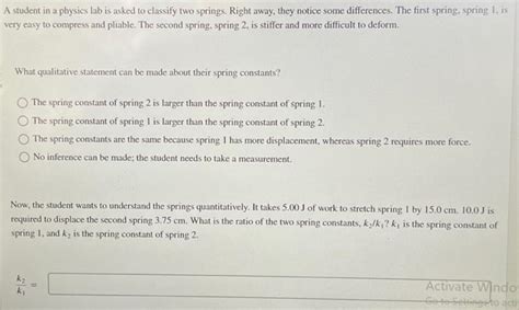 Solved A Babe In A Physics Lab Is Asked To Classify Two Chegg Com