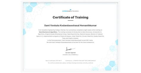 Hemanthkumar Sami On Linkedin Internshala Internshalatrainings Learning