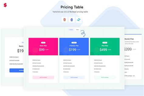 Pricing Tailwindcss Template Planex Web Templates Envato Elements